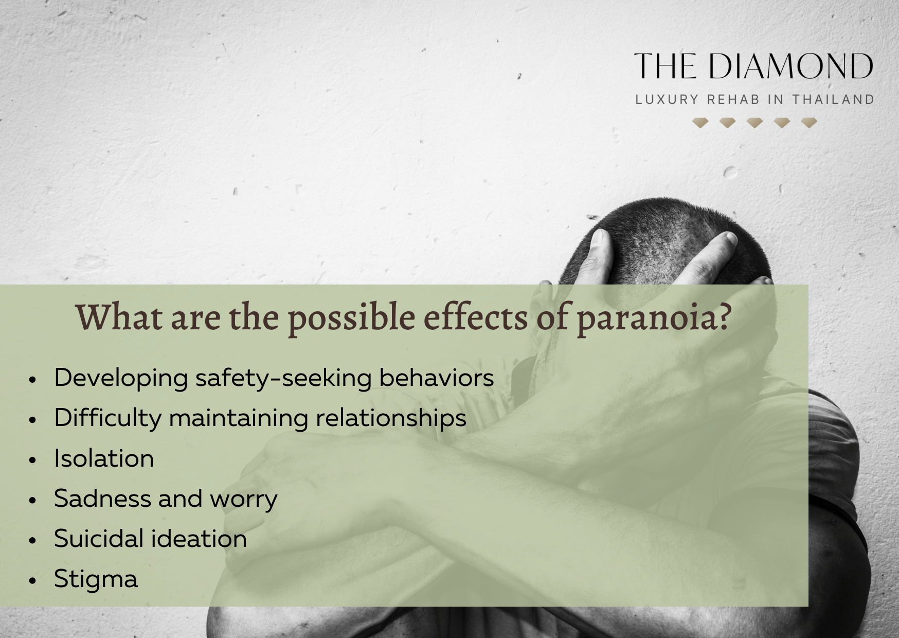 Paranoia: causes, symptoms, and treatments - The Diamond Rehab Thailand