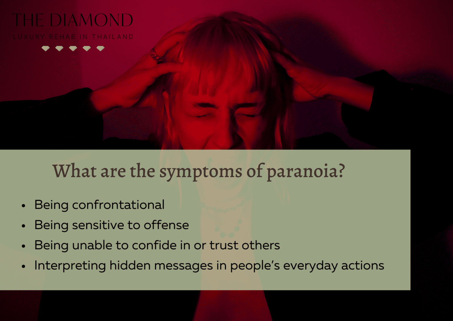Paranoia: causes, symptoms, and treatments - The Diamond Rehab Thailand
