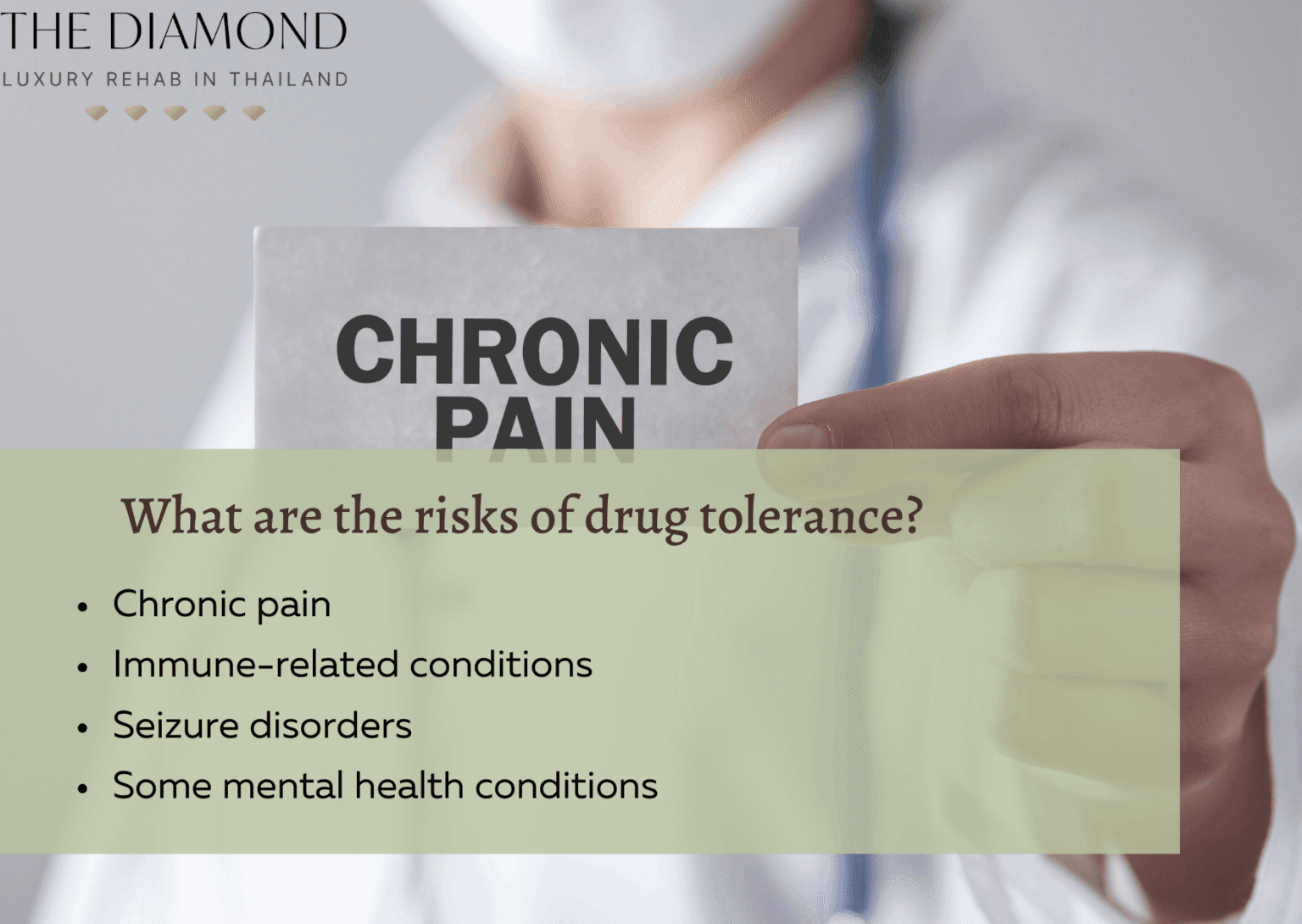 Drug Tolerance: definition, causes and risks - The Diamond Rehab Thailand