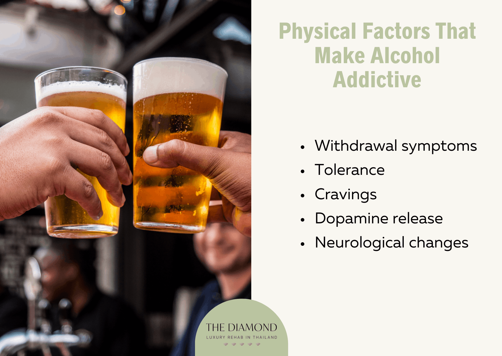 Why is alcohol addictive? The physical and psychological factors and ...