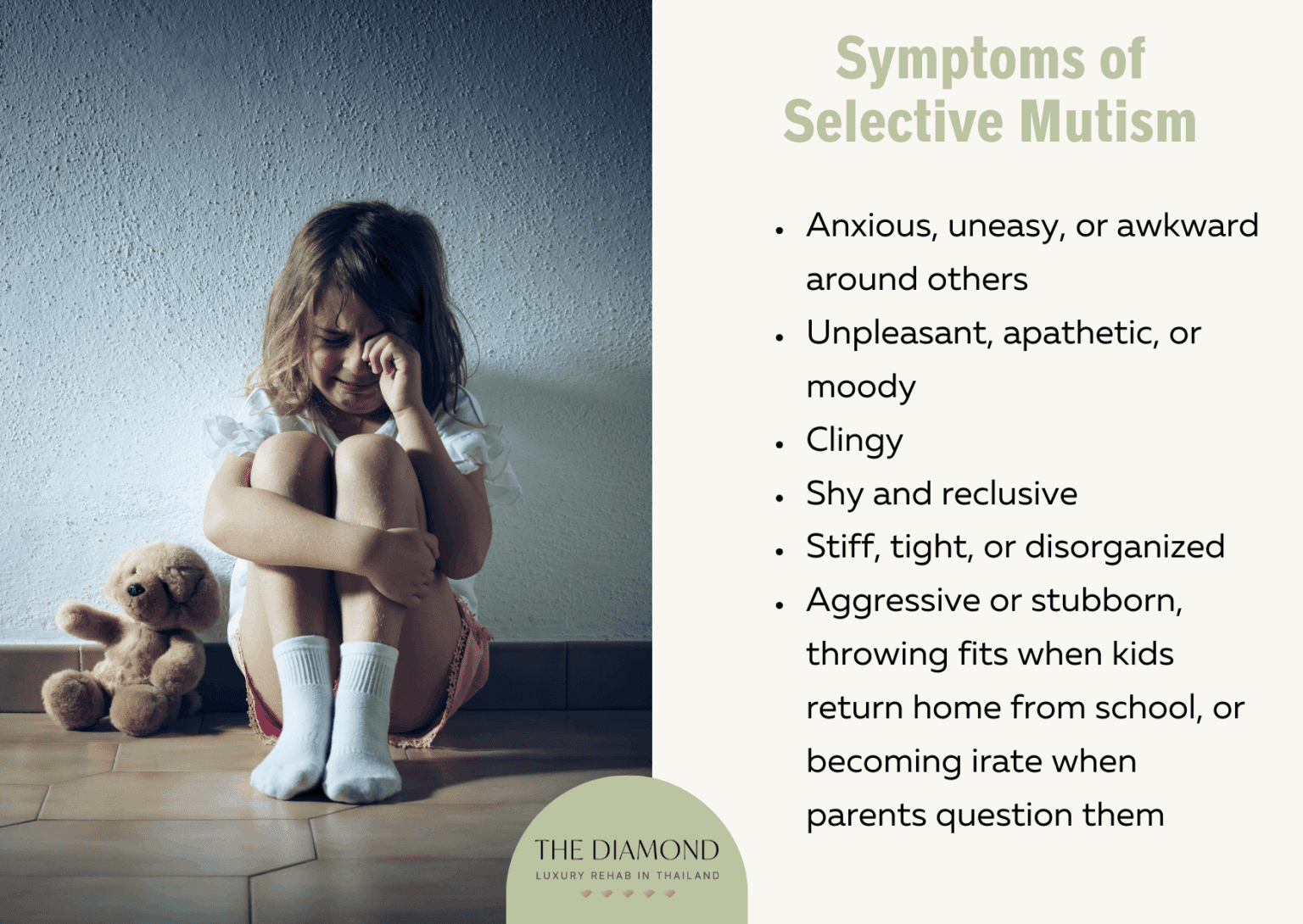 Selective mutism: causes, symptoms, and treatments - The Diamond Rehab ...