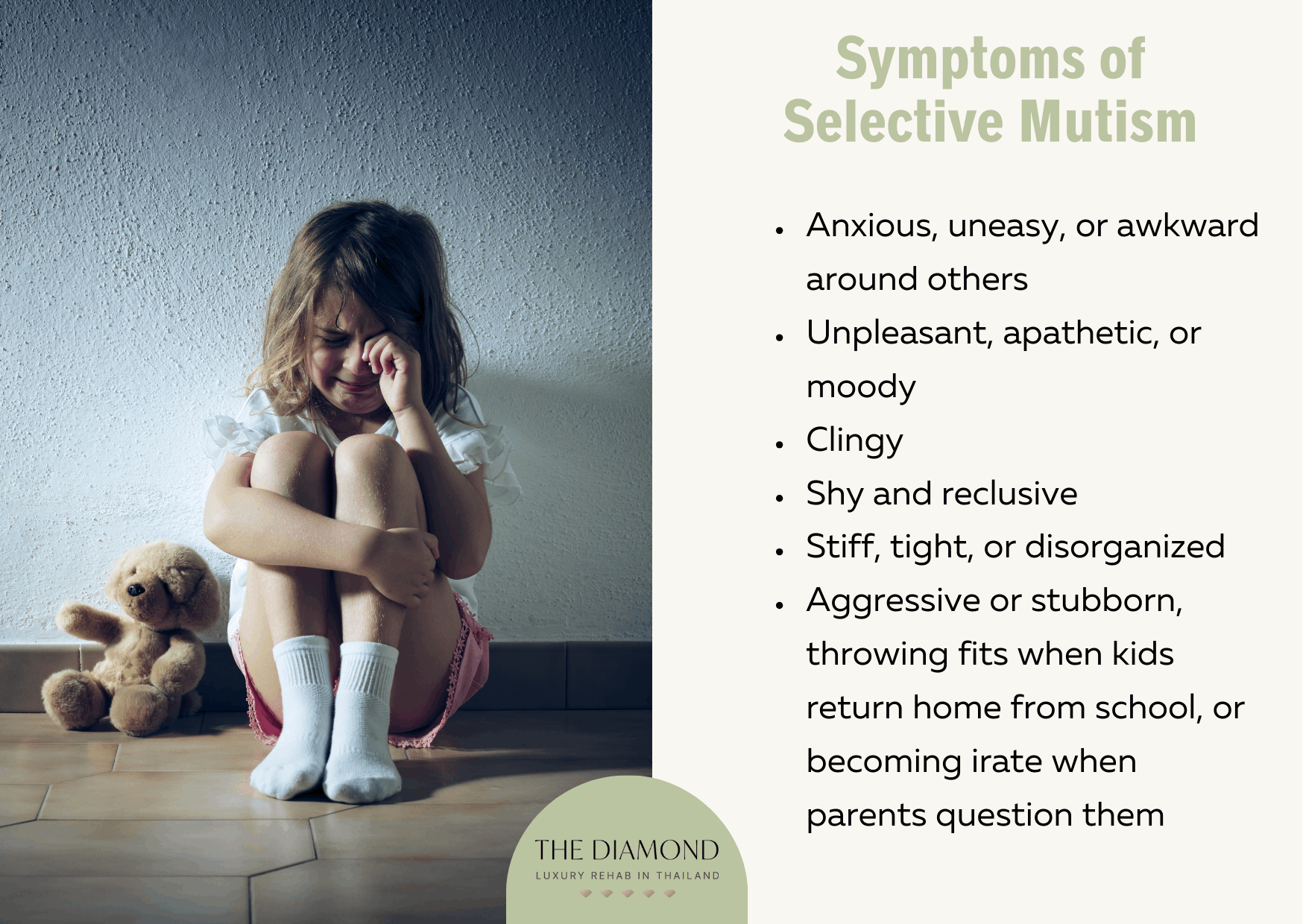Selective mutism: causes, symptoms, and treatments - The Diamond Rehab ...