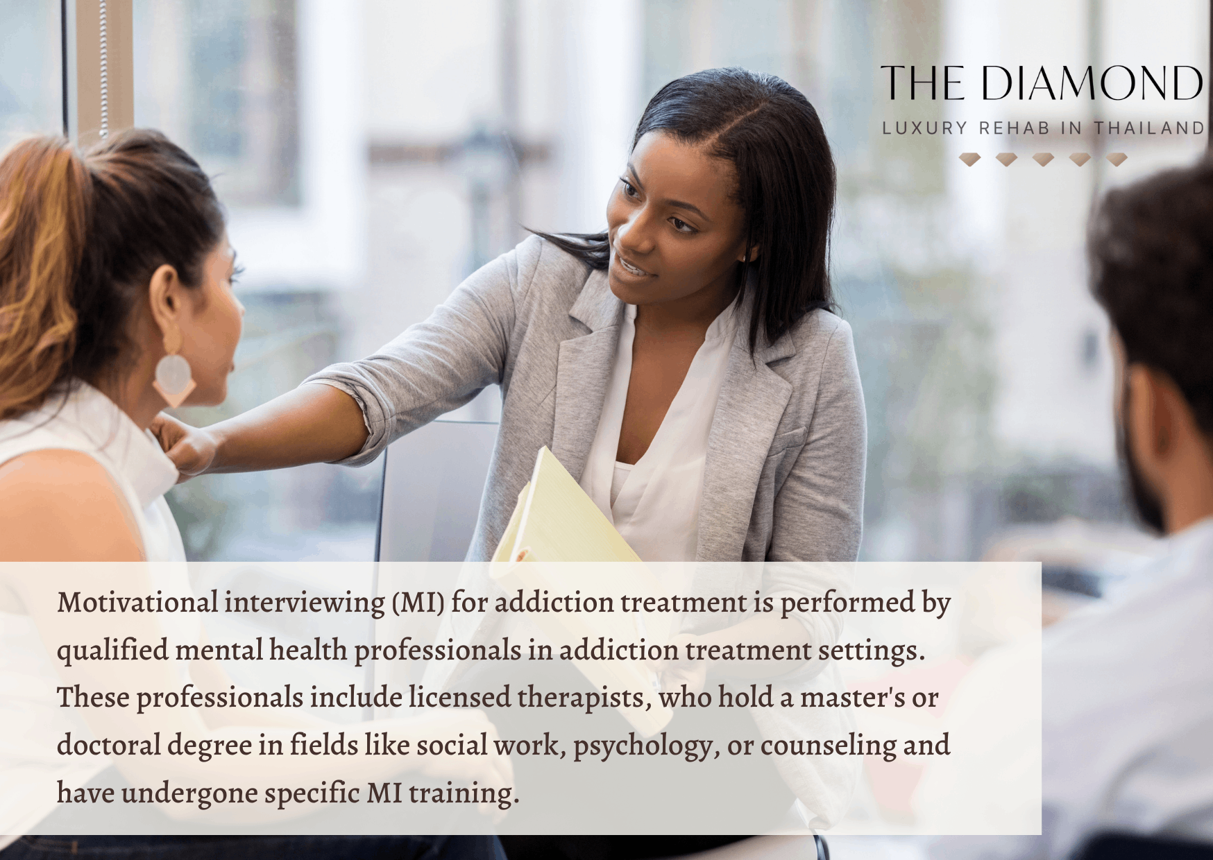 Motivational interviewing: definition, uses, techniques, and effectivity - The Diamond Rehab ...