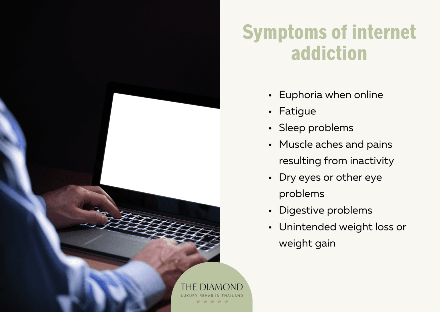Internet addiction: symptoms, signs, causes, effects, and treatments ...