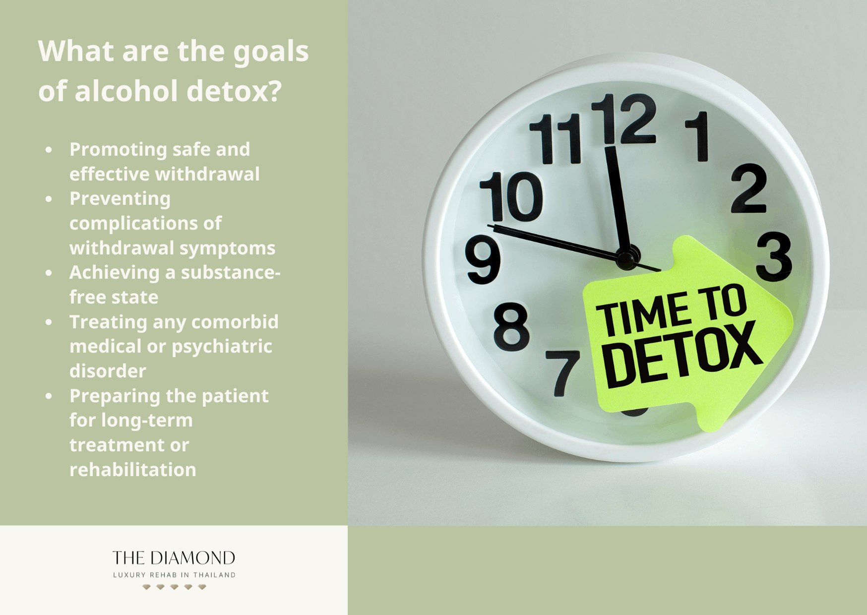 Alcohol detoxification (detox): definition, goals, symptoms, timeline, and methods - The Diamond ...
